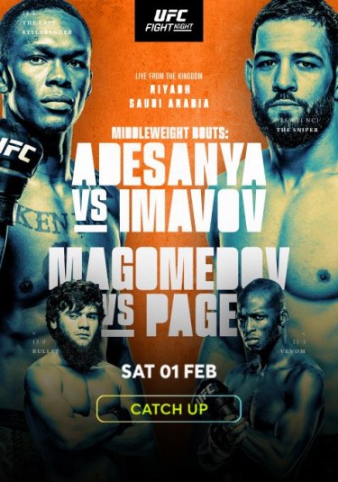 Watch UFC FN 178 - Adesanya vs Imavov Online | STARZPLAY