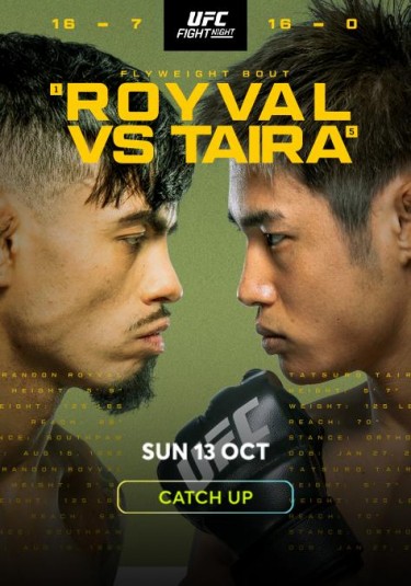 Watch UFC FN: Royval vs Taira - Catch Up Online | STARZ ON